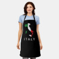 Italy Italian Flag Red White Green Italia Map Apron | Zazzle