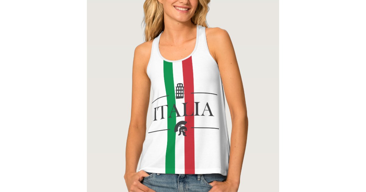 Italy - Italian Symbols Tank Top | Zazzle