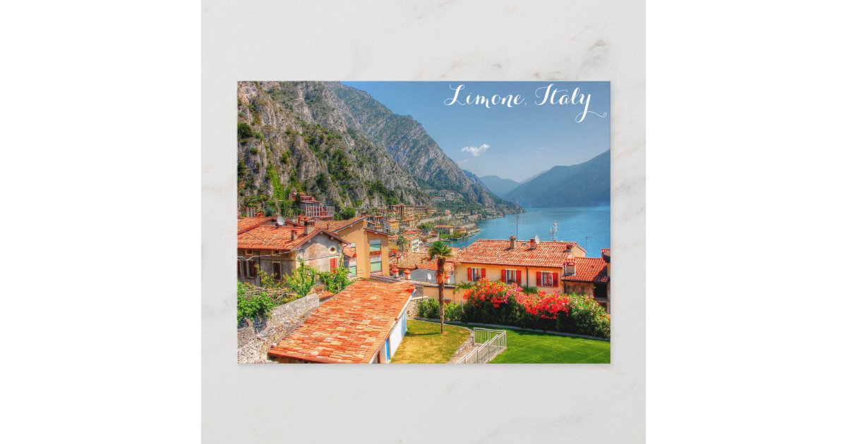 Italy Limone Sur Garda Postcard | Zazzle