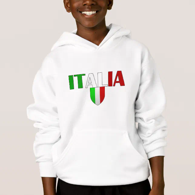 Italy logo flag of Italy shield for Italians Hoodie | Zazzle