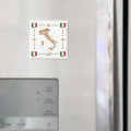 Italy Map + Flags Magnet | Zazzle