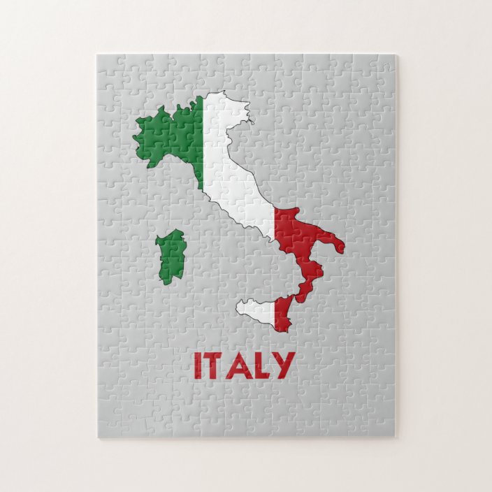 ITALY MAP JIGSAW PUZZLE | Zazzle.com