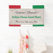 Italy or Italian Theme Event Welcome Banner | Zazzle