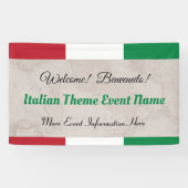Italy or Italian Theme Event Welcome Banner | Zazzle
