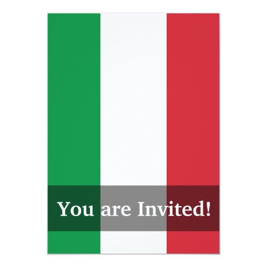 Italy Plain Flag Invitation | Zazzle.com