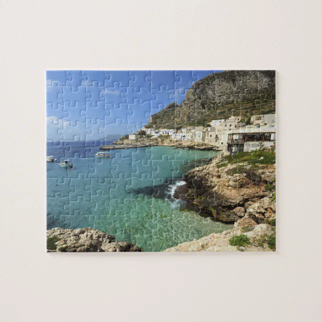 Italy, Sicily, Egadi Islands, Levanzo, Jigsaw Puzzle | Zazzle