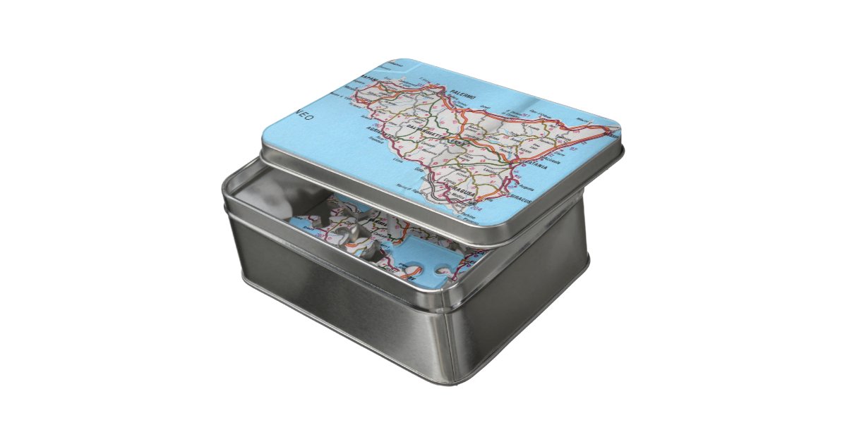 Italy - Sicily - Sicily Map - Jigsaw Puzzle | Zazzle