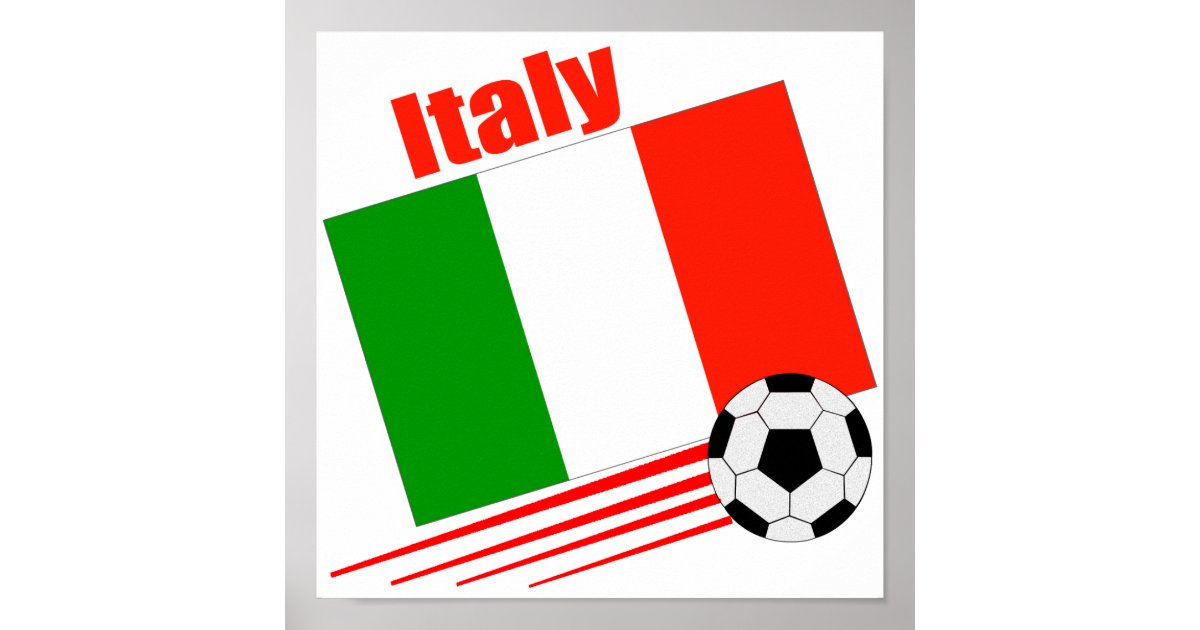 Italy Soccer Team Poster | Zazzle
