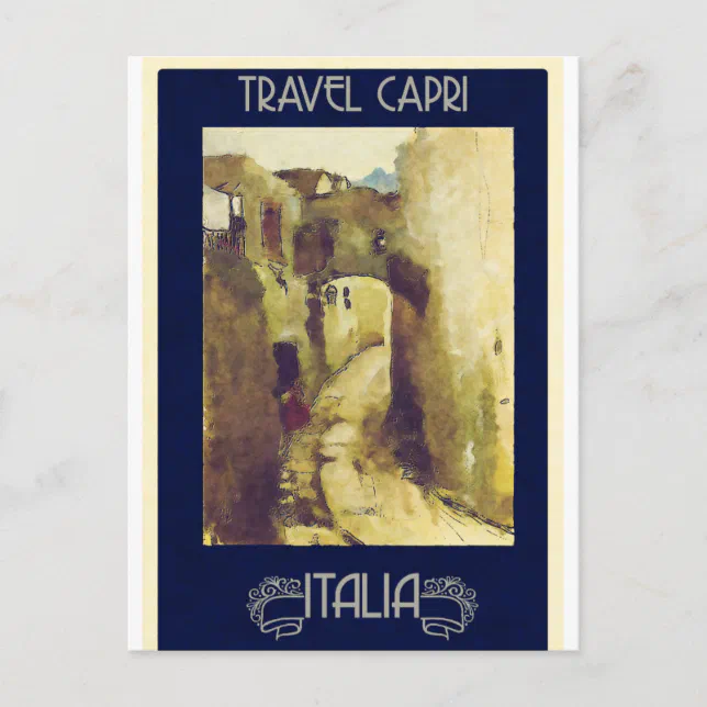 Italy Vintage Travel Postcard | Zazzle