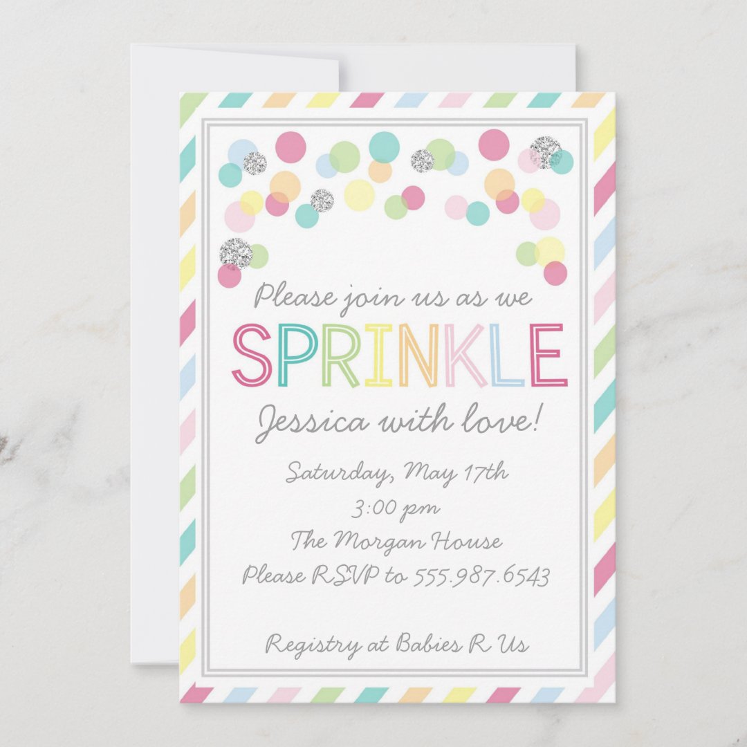 It's a Baby Sprinkle! Baby Shower Invitation | Zazzle