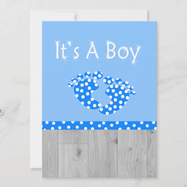 It's a boy baby announcement | Zazzle