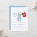 Its A Boy Blue Baby Shower Clothesline Template | Zazzle
