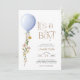 It's a Boy Blue Balloon Baby Shower Invitation | Zazzle
