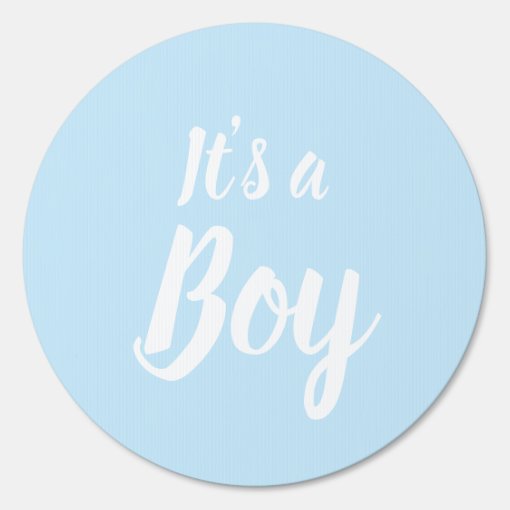 It's a Boy, light blue baby shower, gender reveal Sign | Zazzle