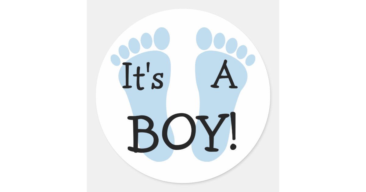 It's A Boy Sticker | Zazzle