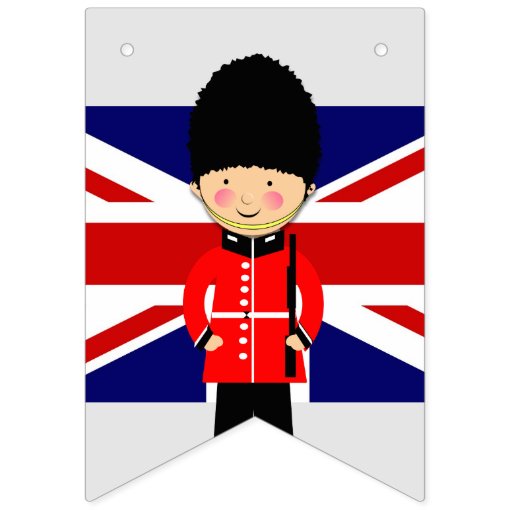 It's A Boy Union Jack Theme Baby Shower Bunting Flags | Zazzle