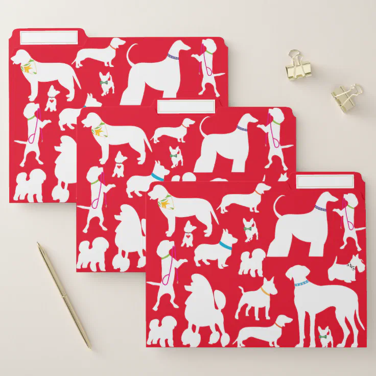 It's A Dogs Life File Folder | Zazzle