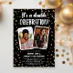 It's a Double Celebration Photo Birthday Party Invitation | Zazzle