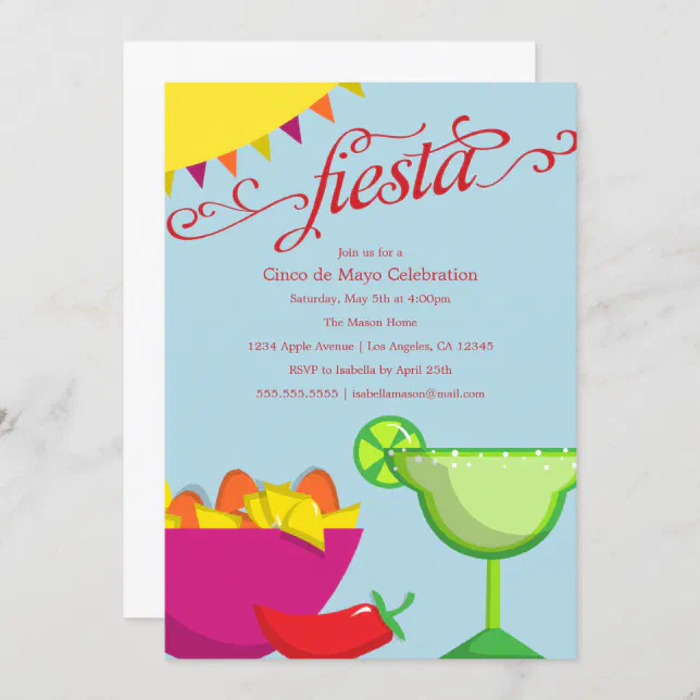 It's A Fiesta! | Party Invitation | Zazzle