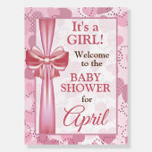 It's a Girl baby shower welcome sign | Zazzle