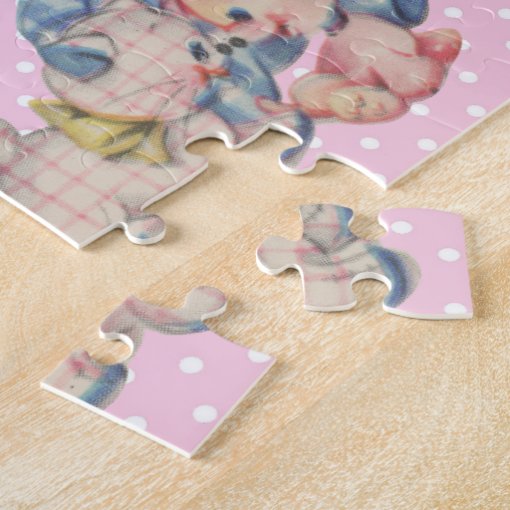 It's a Girl Gender Reveal Surprise Pink Jigsaw Puzzle | Zazzle