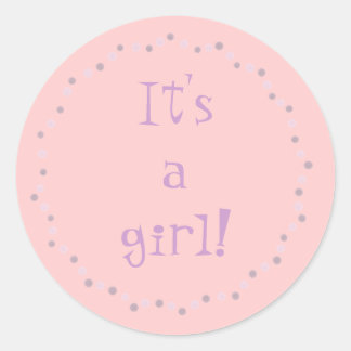 Its A Girl Stickers | Zazzle