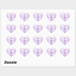 It's a Girl Purple Baby shower Stickers | Zazzle