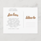 ITS a girl! Rose gold postcard. Announcement Postcard | Zazzle