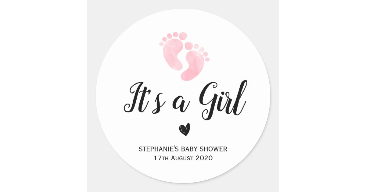 It's A Girl Sticker | Zazzle