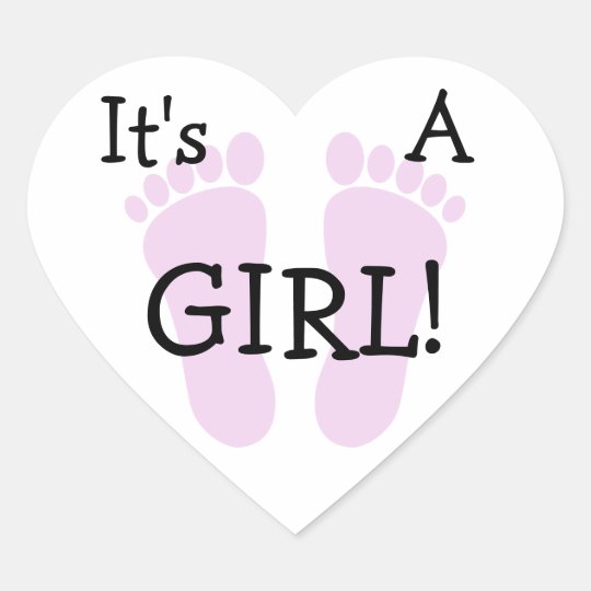 It's A Girl Sticker | Zazzle.com