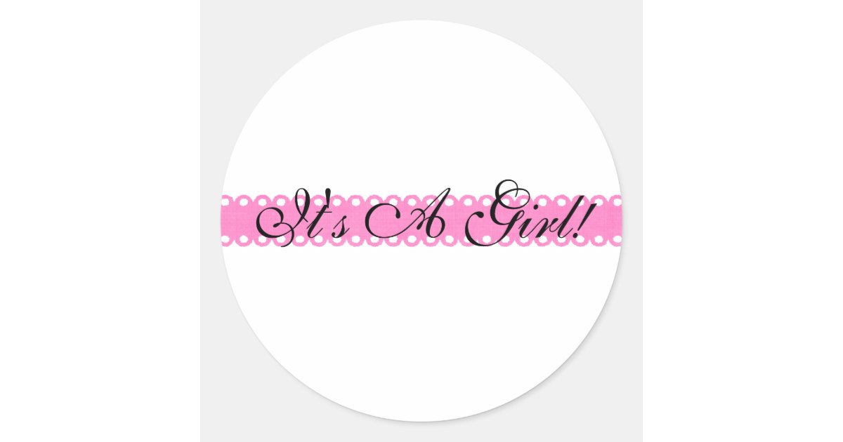 'It's A Girl' Stickers | Zazzle