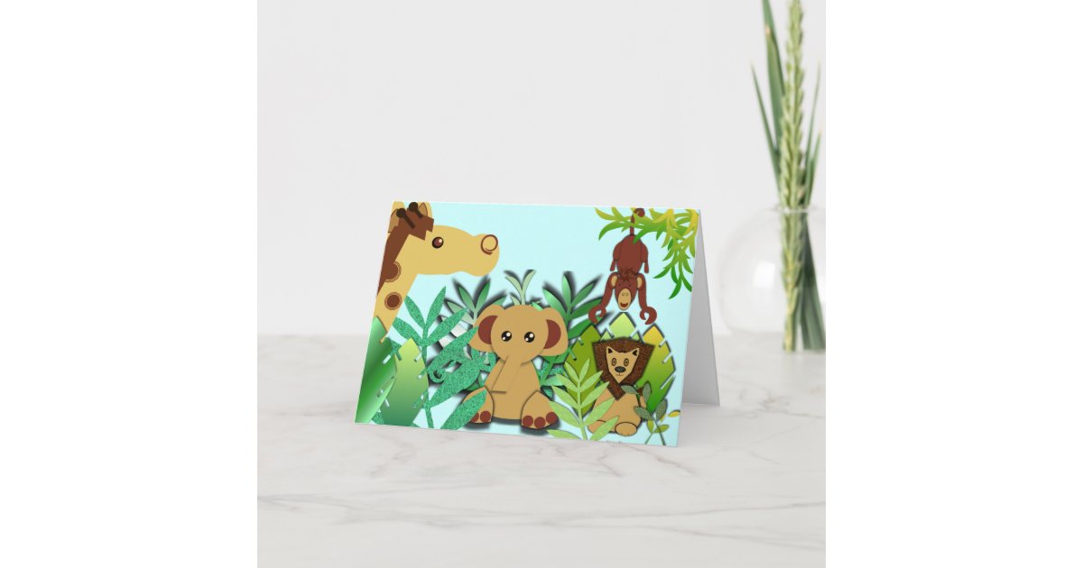 It's A Jungle Card | Zazzle.com