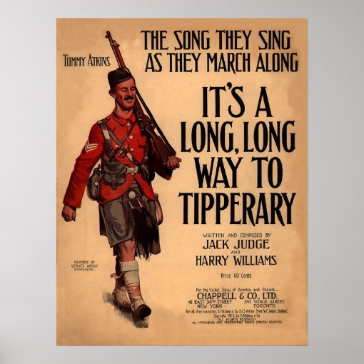 It's A Long Way to Tipperary Poster | Zazzle