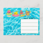 It's a Pool Party! Invitation Postcard | Zazzle