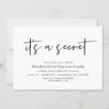 It's a secret, Surprise Birthday Party Invitation | Zazzle