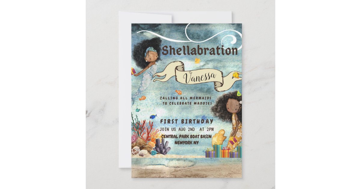 Its a Shellabration Birthday Invitation Card | Zazzle