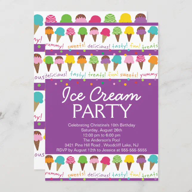 It's a Summer Ice Cream Party Invitation | Zazzle