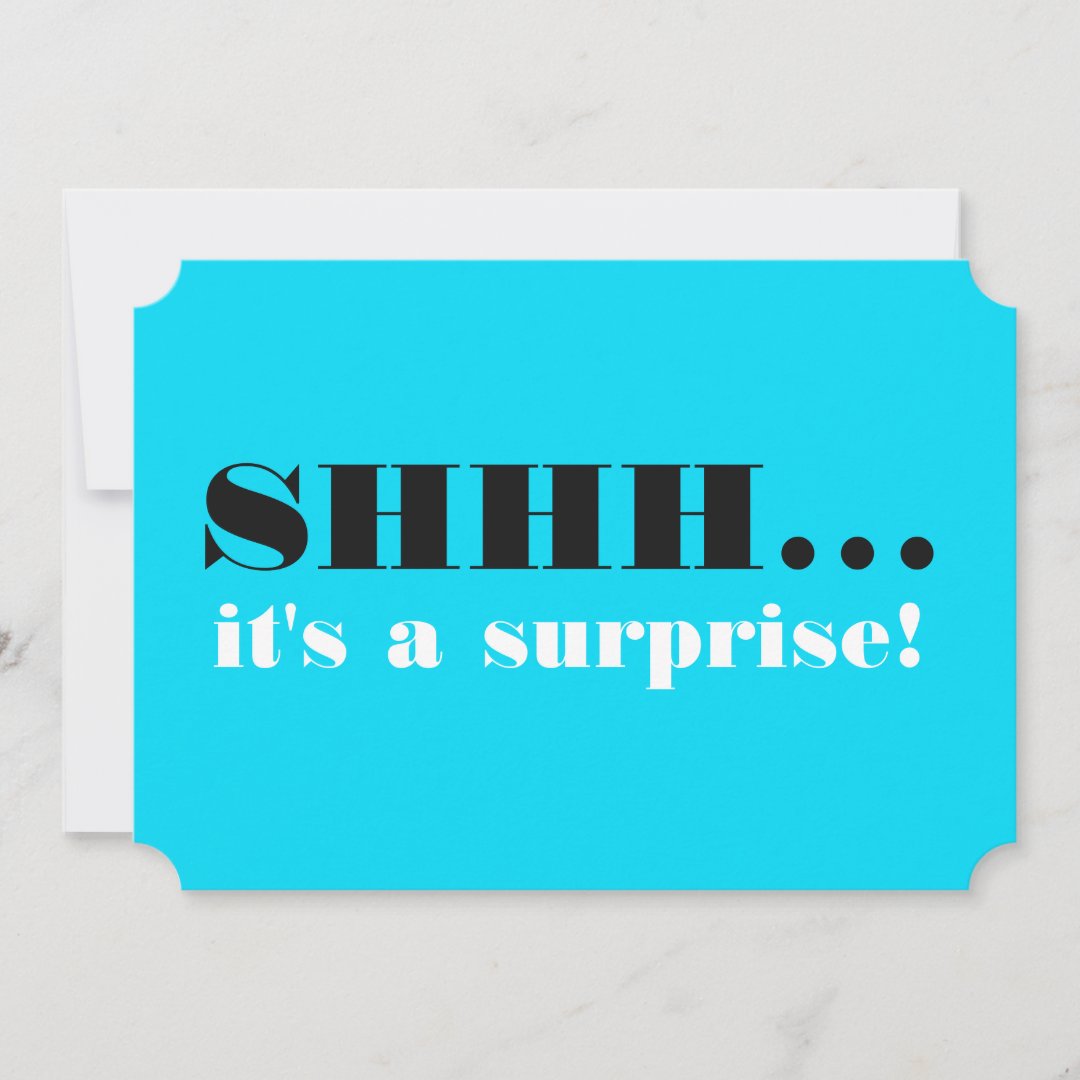 It's a Surprise Birthday Party Invitation | Zazzle