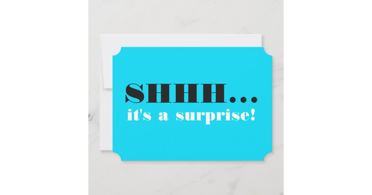It's a Surprise Birthday Party Invitation | Zazzle