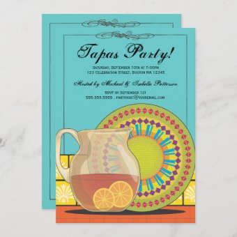 It's a Tapas Party! Happy Fiesta Invitation | Zazzle