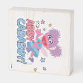It's Abby Cadabby! Wooden Box Sign | Zazzle