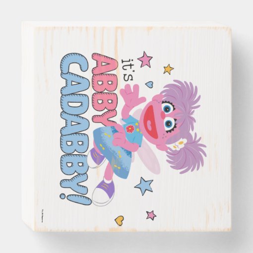 It's Abby Cadabby! Wooden Box Sign | Zazzle