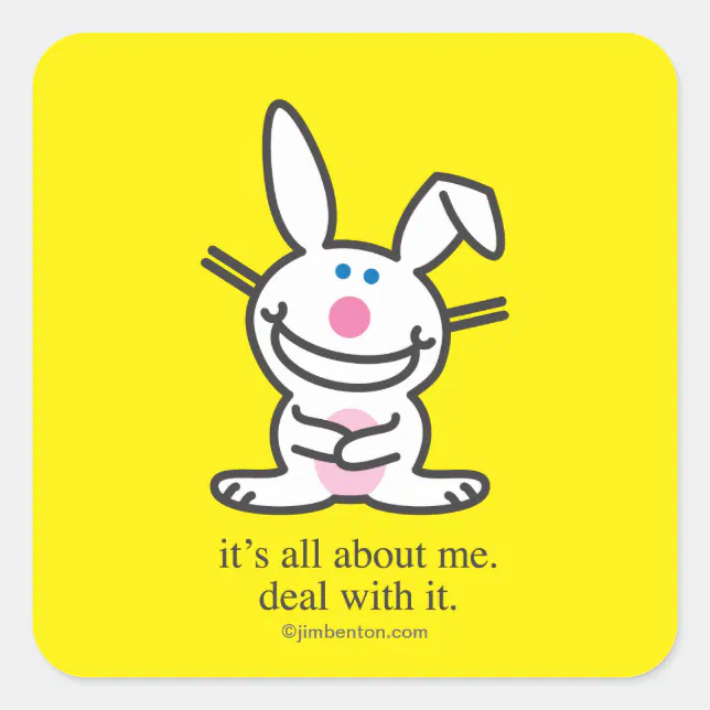 It's All About Me Square Sticker | Zazzle