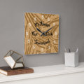 IT'S ALWAYS FIVE O'CLOCK SOMEWHERE WALL CLOCK | Zazzle