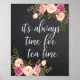 It's always time for tea time poster | Zazzle