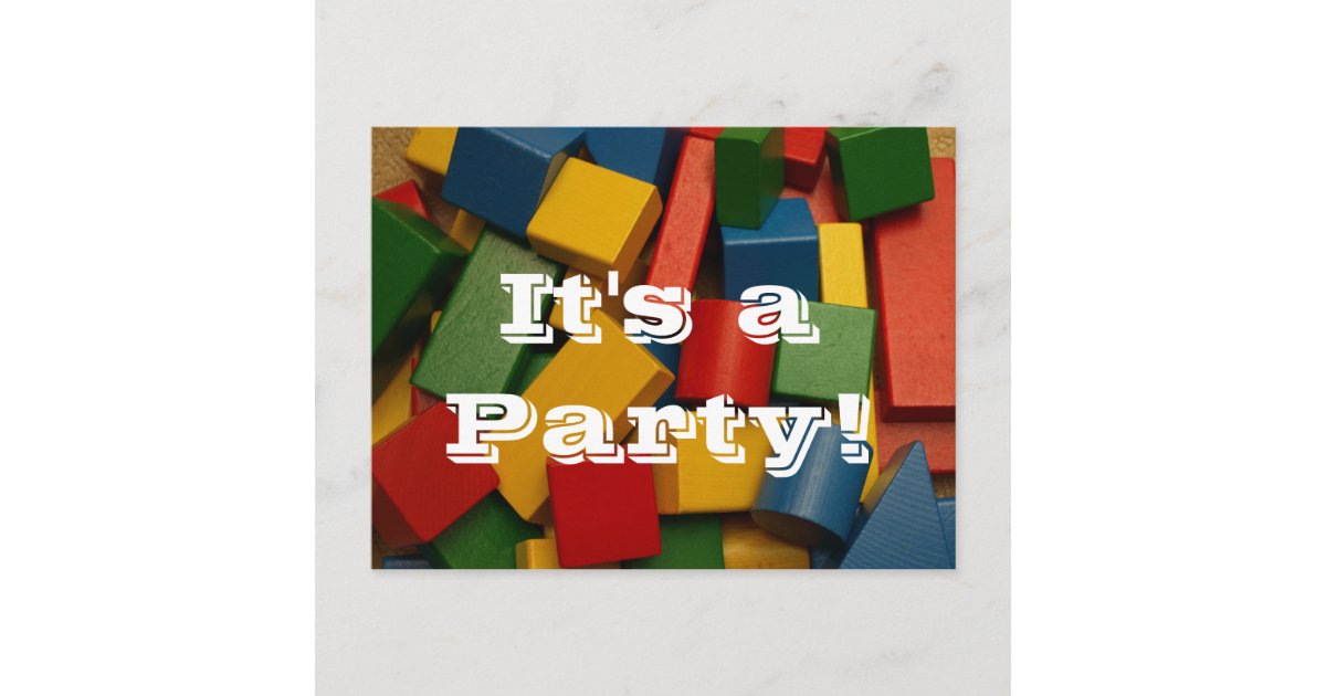 It's aParty! Invitation Postcard | Zazzle