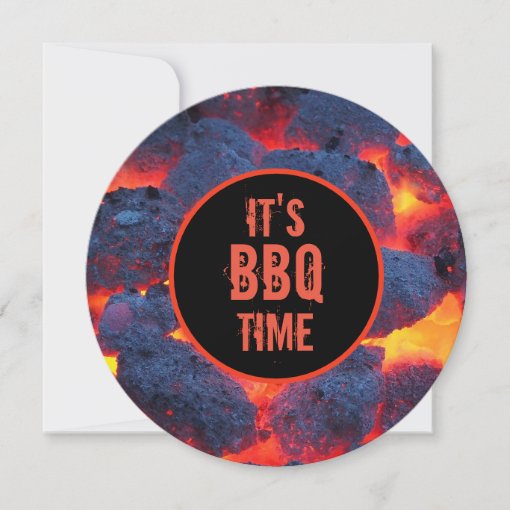 It's BBQ time invitation | Zazzle
