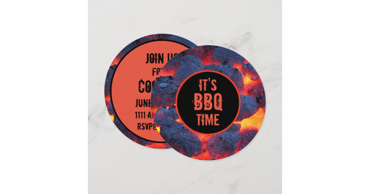 It's BBQ time invitation | Zazzle