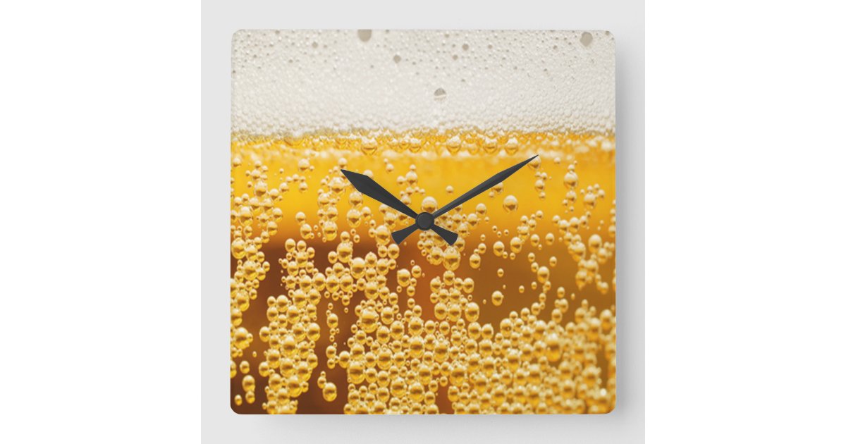 It's Beer:30 Square Wall Clock | Zazzle