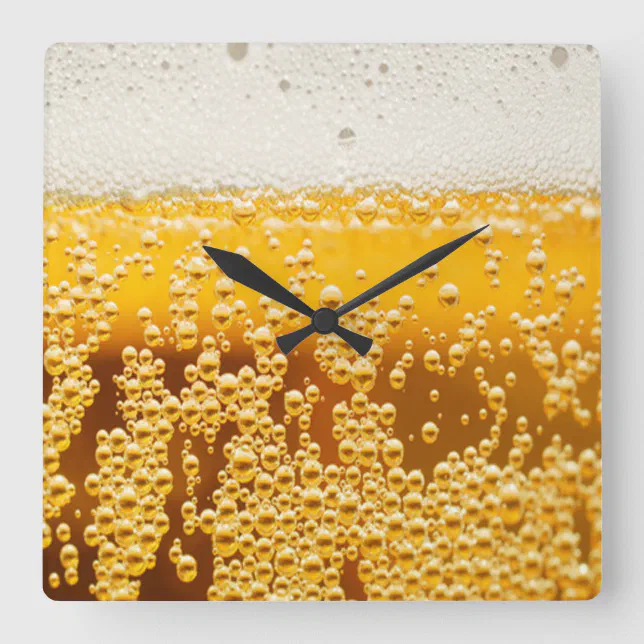 It's Beer:30 Square Wall Clock | Zazzle